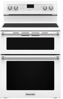 KitchenAid - 6.7 Cu. Ft. Self-Cleaning Freestanding Double Oven Electr ...