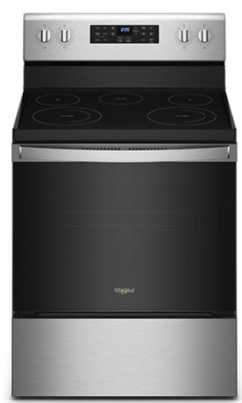 Whirlpool WFE535S0LS 30 Inch Freestanding Electric Range with 5 Elemen ...